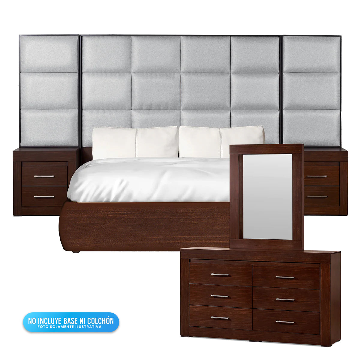 Recámara King Size Boston 7 Pz– Blue Room