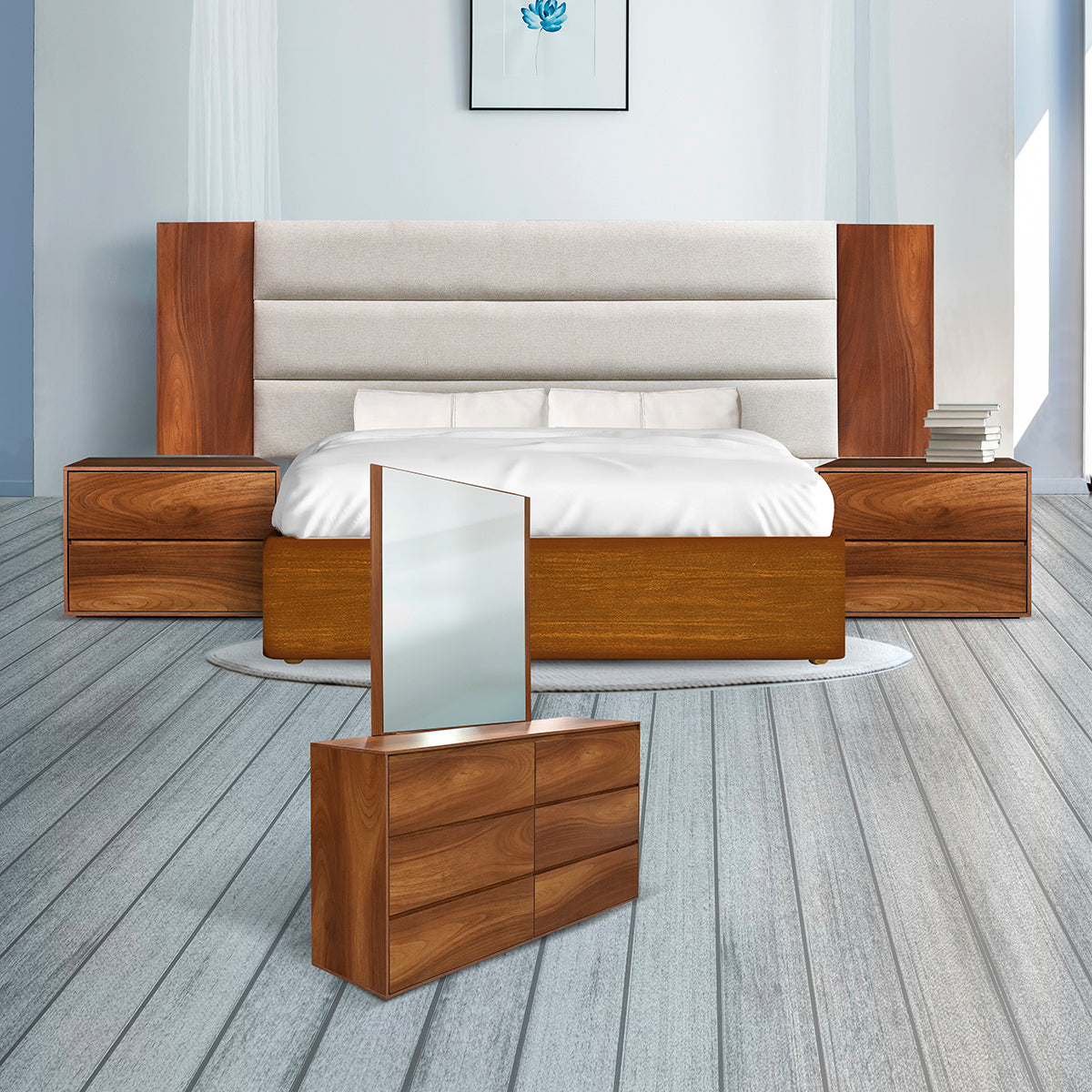 Recámara King Size Mercury 5 Pz– Blue Room