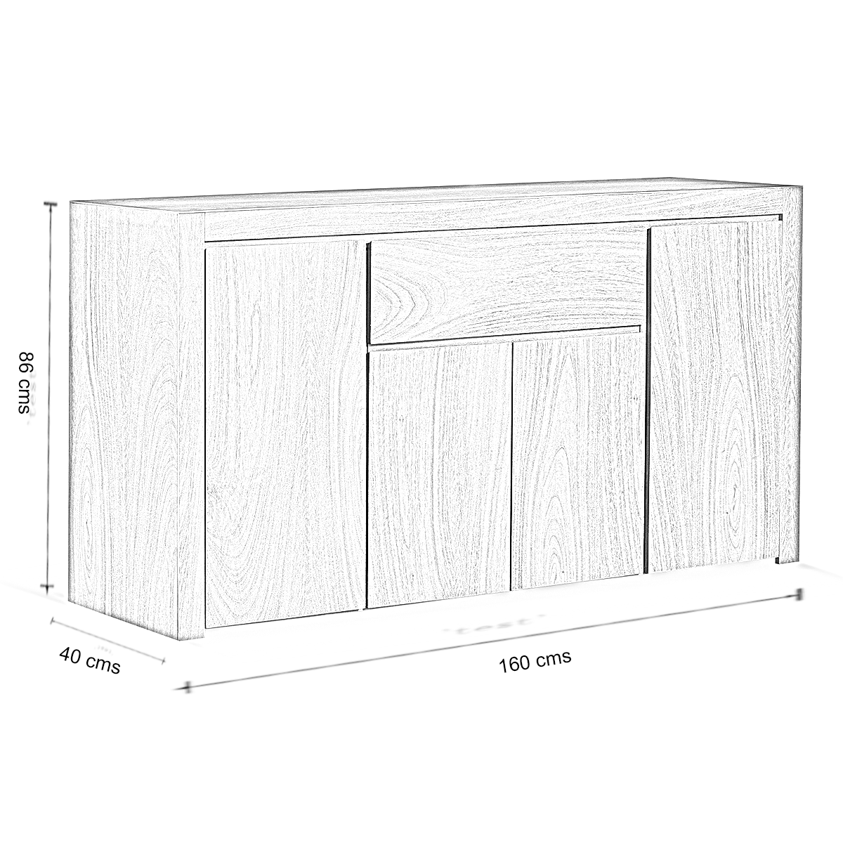 Bufetero Constanza - Gris– Blue Room