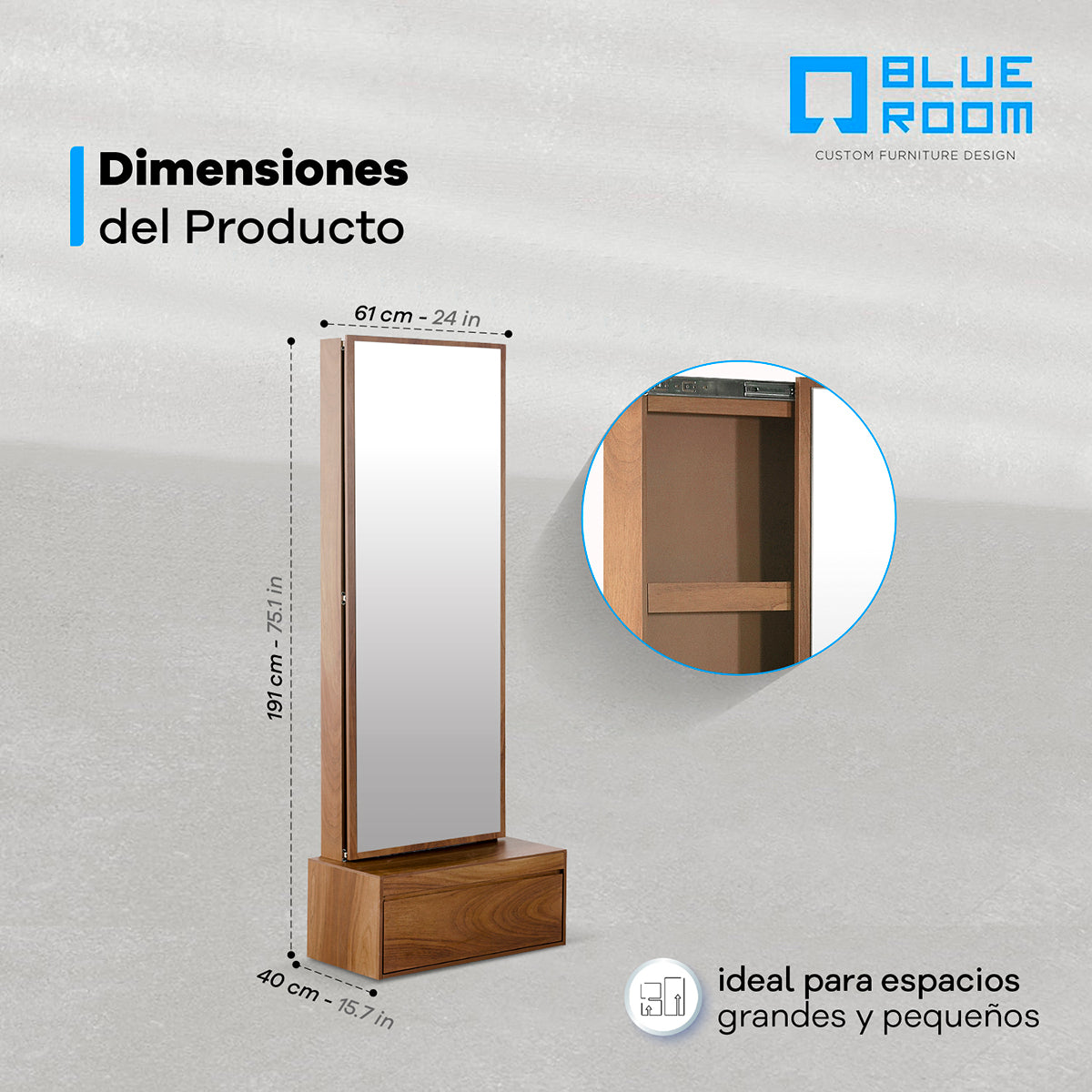 Espejo Constanza– Blue Room