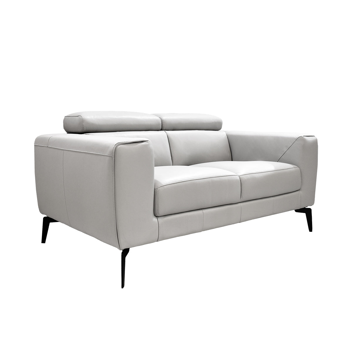 Sala Foster - Sofa y Love Seat - Piel Gris– Blue Room