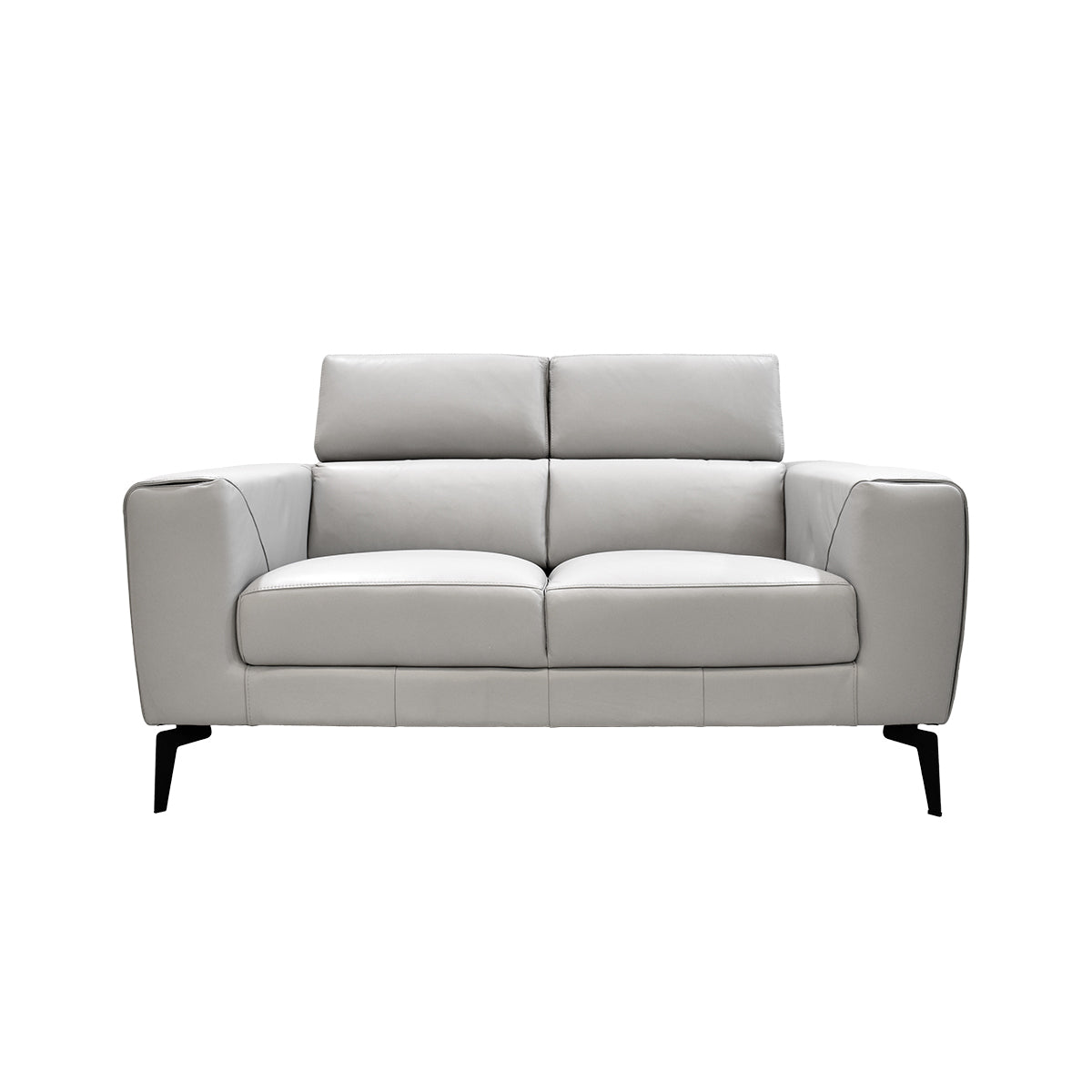 Sala Foster - Sofa y Love Seat - Piel Gris– Blue Room