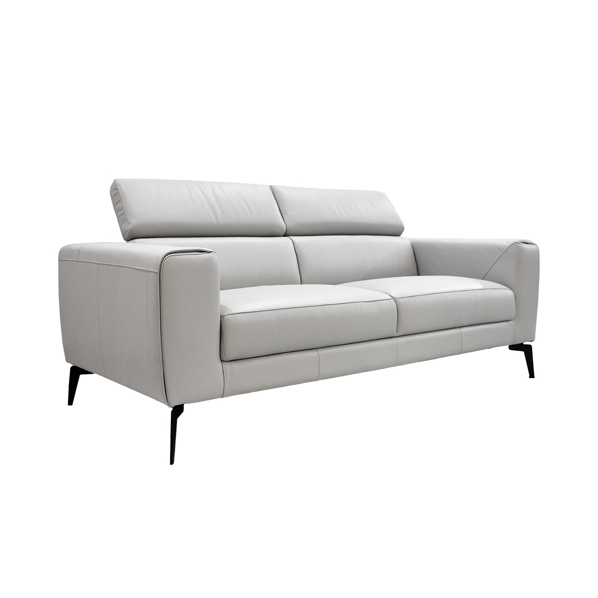 Sala Foster - Sofa y Love Seat - Piel Gris– Blue Room